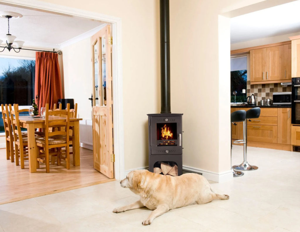 Green Freestanding Stove - DG Stoves & Fireplaces