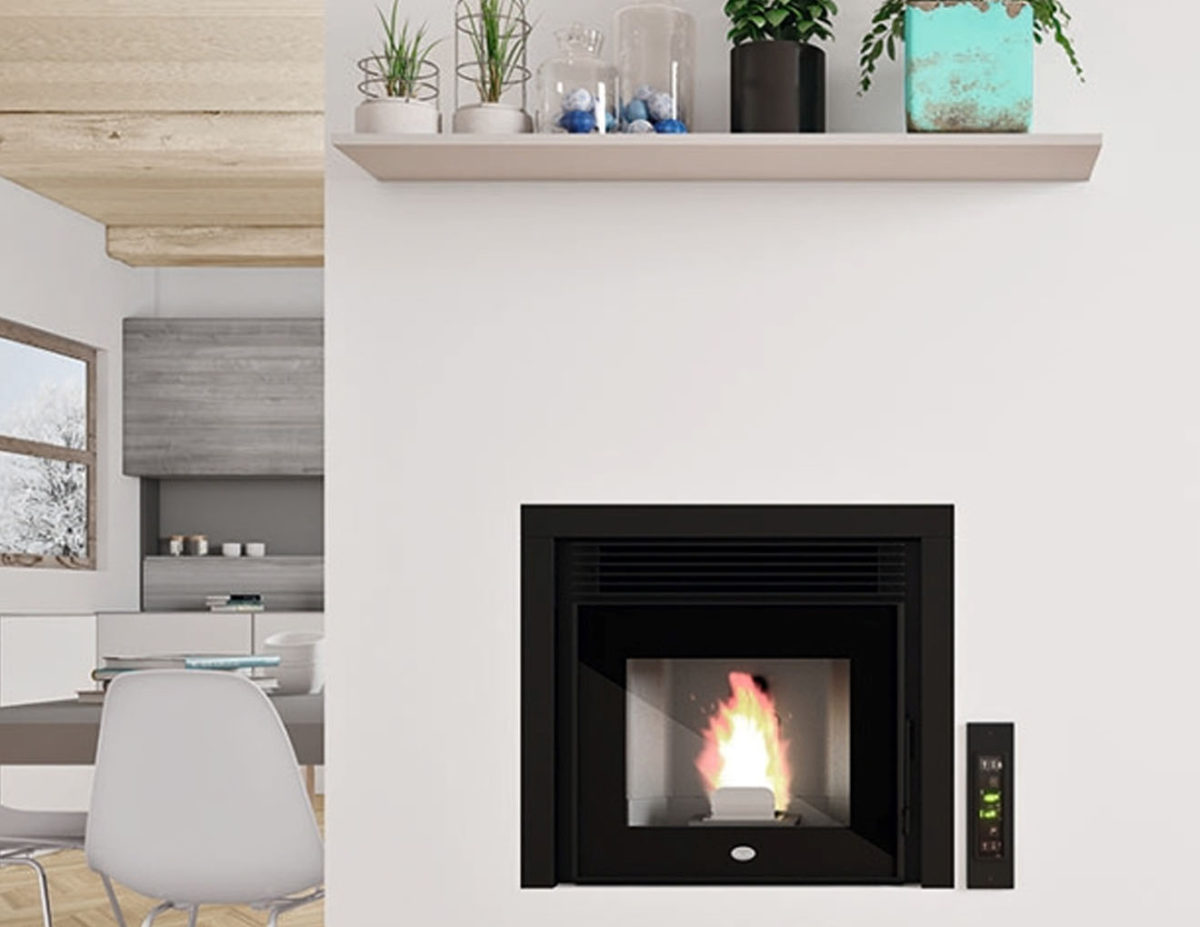 The Leonardo 11kw Inset Pellet Stove - DG Stoves & Fireplaces