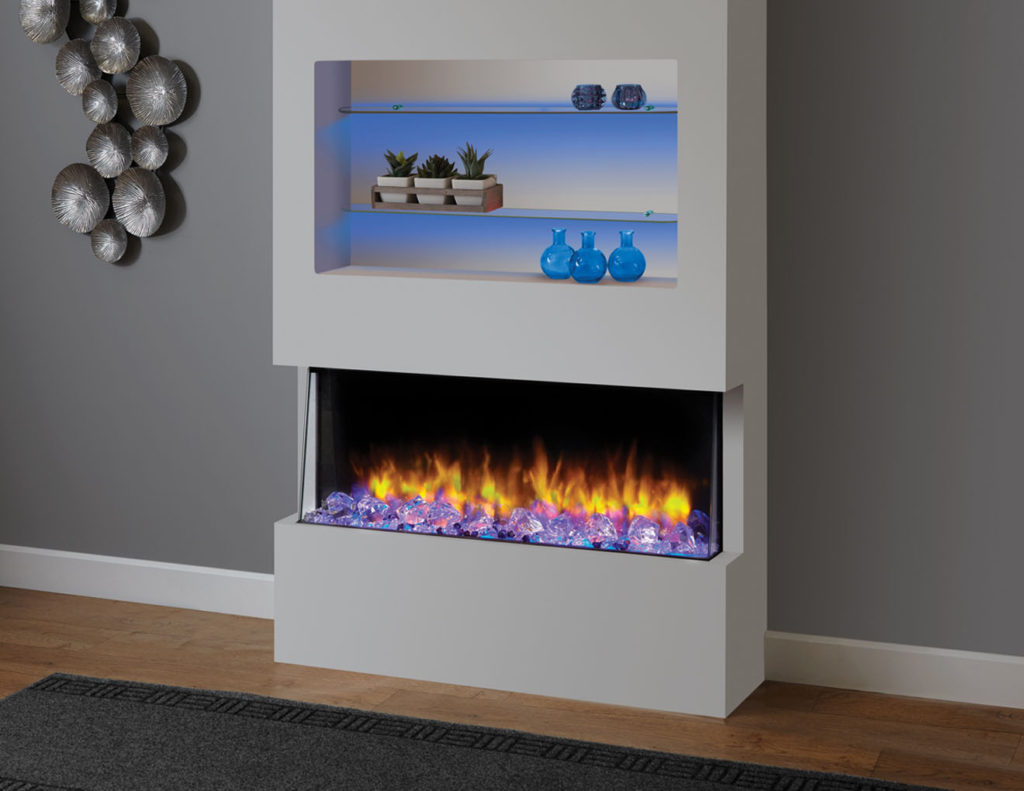 Infinity e 4D Large Format Ecoflame™ Electric Fire - DG Stoves & Fireplaces